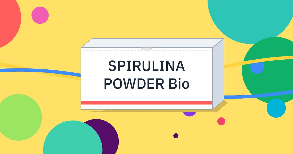 Symbolbild: Packung mit der Aufschrift SPIRULINA POWDER Bio (PZN 18412660) – Verfügbarkeit und Bezug in Apotheken in Frankfurt am Main