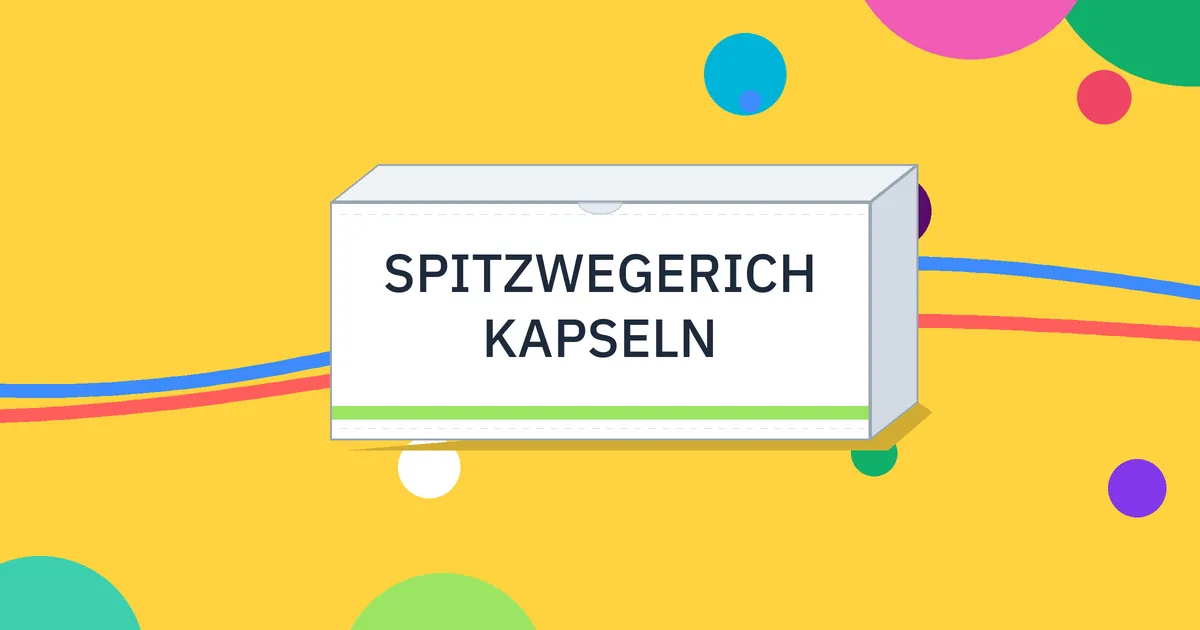 Symbolbild: Packung mit der Aufschrift SPITZWEGERICH KAPSELN (PZN 08727960) – Verfügbarkeit und Bezug in Apotheken in Frankfurt am Main