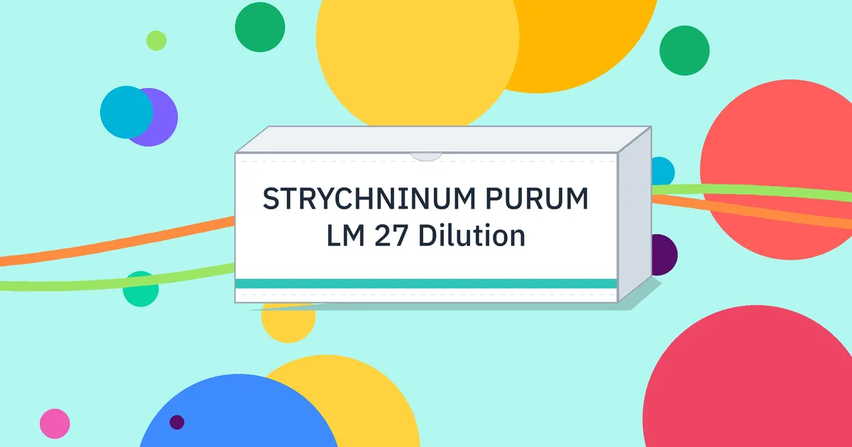 Symbolbild: Packung mit der Aufschrift STRYCHNINUM PURUM LM 27 Dilution (PZN 13207837) – Verfügbarkeit und Bezug in Apotheken in Frankfurt am Main