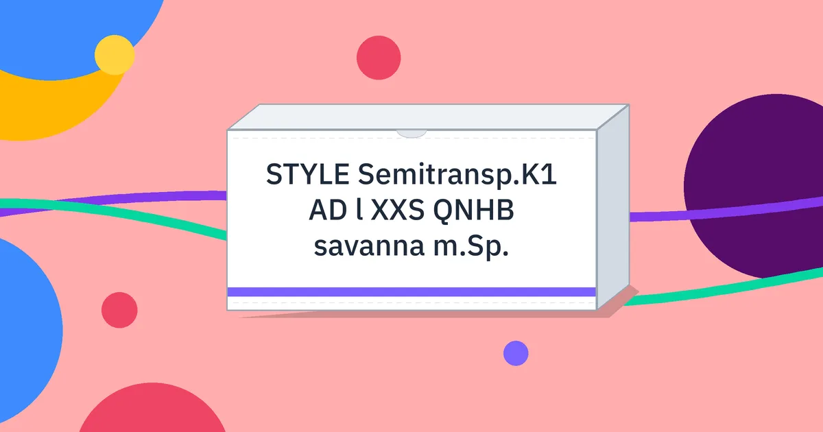Symbolbild: Packung mit der Aufschrift STYLE Semitransp.K1 AD l XXS QNHB savanna m.Sp. (PZN 18870486) – Verfügbarkeit und Bezug in Apotheken in Frankfurt am Main