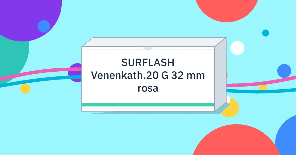 Symbolbild: Packung mit der Aufschrift SURFLASH Venenkath.20 G 32 mm rosa (PZN 01177522) – Verfügbarkeit und Bezug in Apotheken in Frankfurt am Main