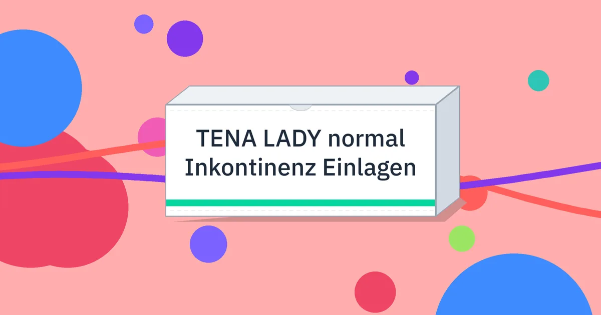 Symbolbild: Packung mit der Aufschrift TENA LADY normal Inkontinenz Einlagen (PZN 17312726) – Verfügbarkeit und Bezug in Apotheken in Frankfurt am Main