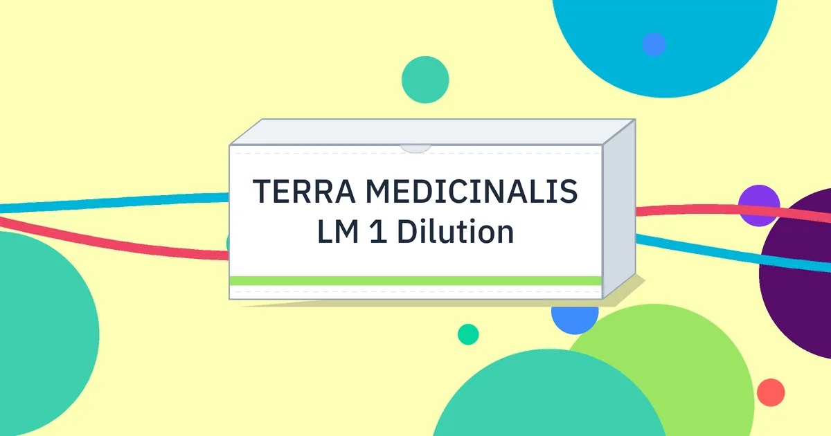 Symbolbild: Packung mit der Aufschrift TERRA MEDICINALIS LM 1 Dilution (PZN 13216925) – Verfügbarkeit und Bezug in Apotheken in Frankfurt am Main