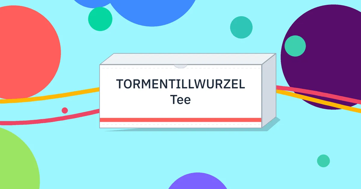 Symbolbild: Packung mit der Aufschrift TORMENTILLWURZEL Tee (PZN 19550111) – Verfügbarkeit und Bezug in Apotheken in Frankfurt am Main