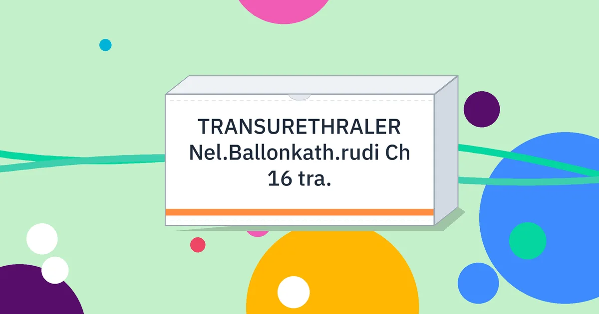Symbolbild: Packung mit der Aufschrift TRANSURETHRALER Nel.Ballonkath.rudi Ch 16 tra. (PZN 19950342) – Verfügbarkeit und Bezug in Apotheken in Frankfurt am Main