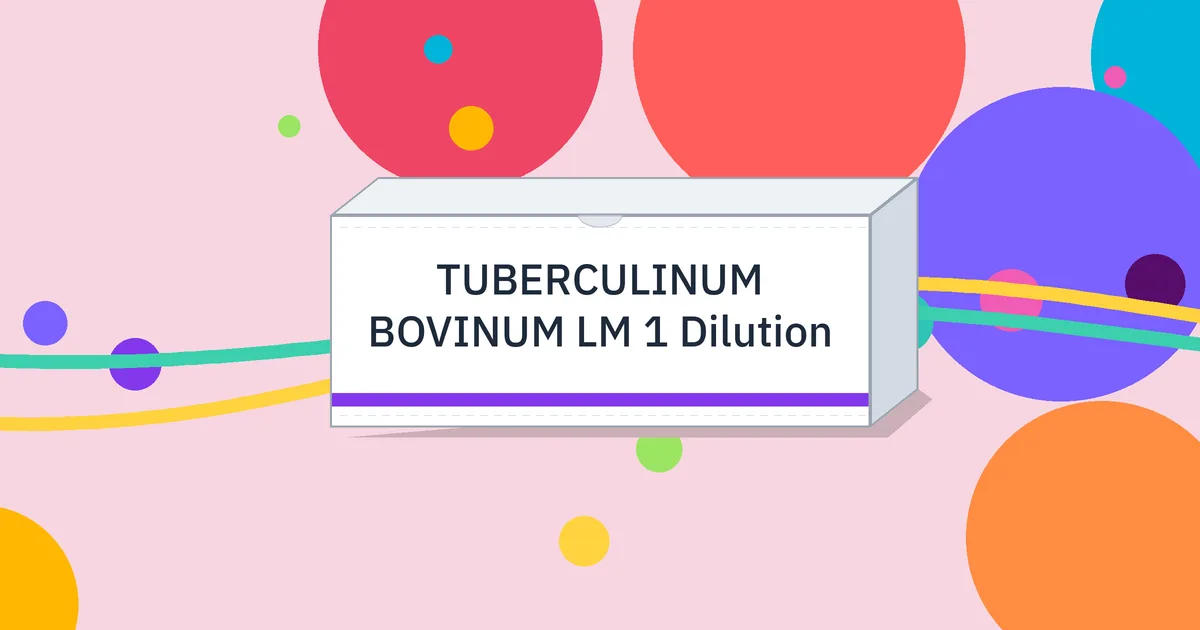 Symbolbild: Packung mit der Aufschrift TUBERCULINUM BOVINUM LM 1 Dilution (PZN 13253814) – Verfügbarkeit und Bezug in Apotheken in Frankfurt am Main