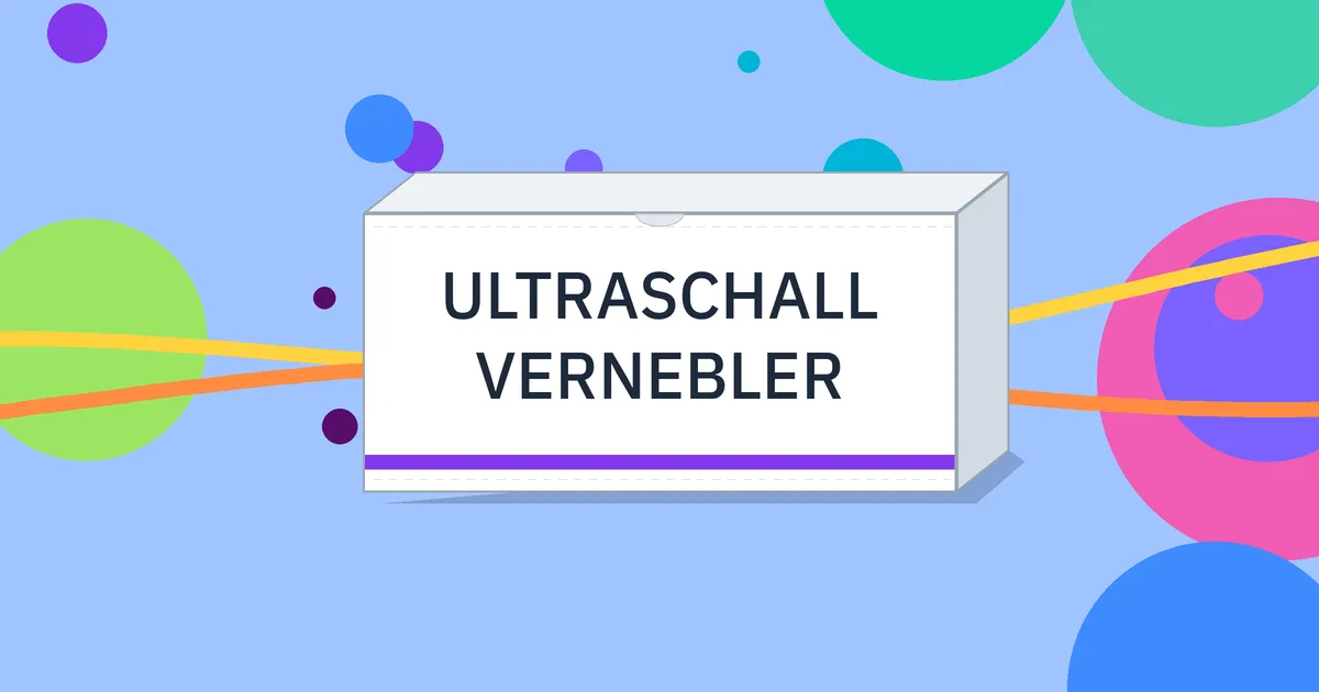 Symbolbild: Packung mit der Aufschrift ULTRASCHALL VERNEBLER (PZN 15385371) – Verfügbarkeit und Bezug in Apotheken in Frankfurt am Main