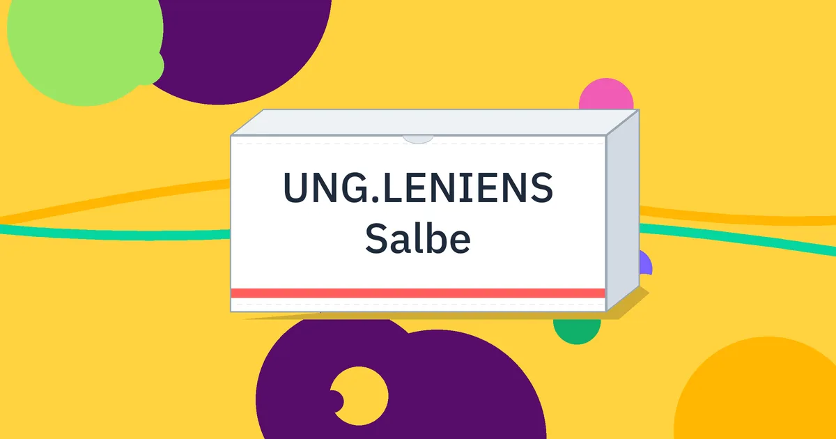 Symbolbild: Packung mit der Aufschrift UNG.LENIENS Salbe (PZN 18452547) – Verfügbarkeit und Bezug in Apotheken in Frankfurt am Main