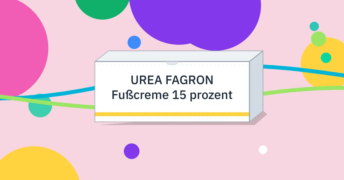 Symbolbild: Packung mit der Aufschrift UREA FAGRON Fußcreme 15 prozent (PZN 13335541) – Verfügbarkeit und Bezug in Apotheken in Frankfurt am Main