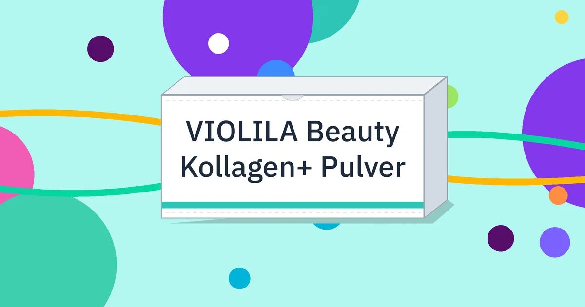 Symbolbild: Packung mit der Aufschrift VIOLILA Beauty Kollagen+ Pulver (PZN 14177529) – Verfügbarkeit und Bezug in Apotheken in Frankfurt am Main