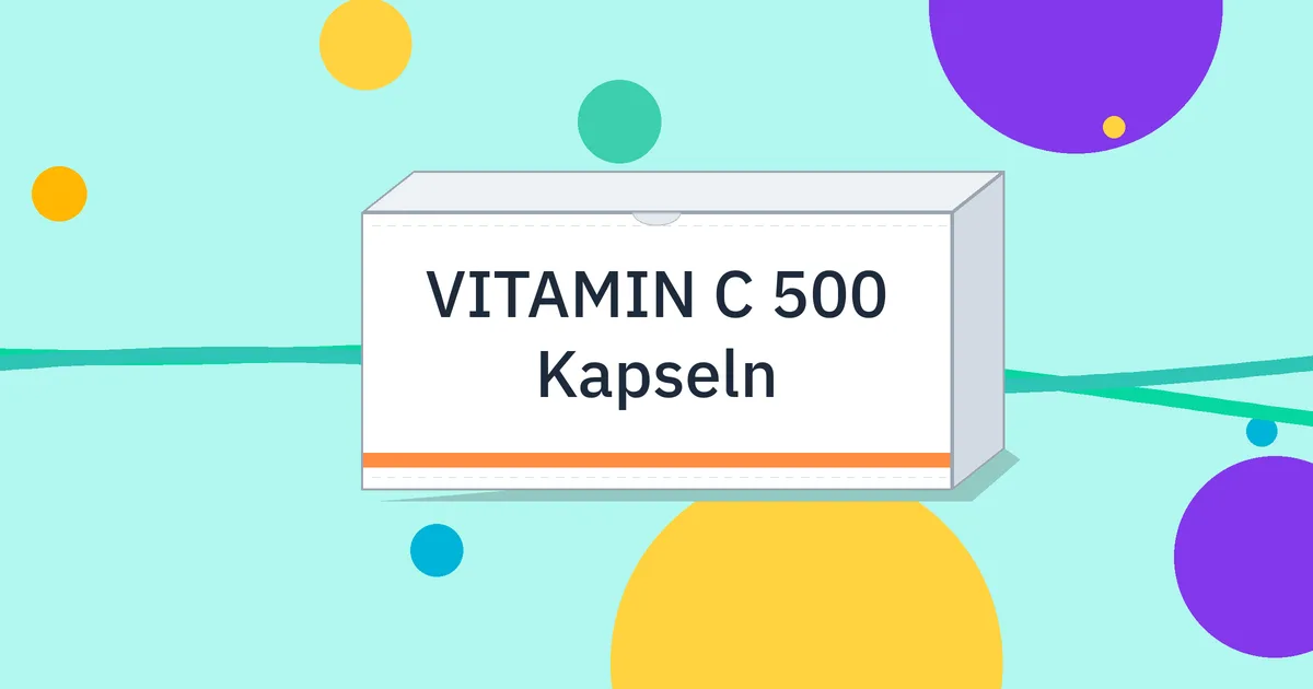 Symbolbild: Packung mit der Aufschrift VITAMIN C 500 Kapseln (PZN 19918605) – Verfügbarkeit und Bezug in Apotheken in Frankfurt am Main