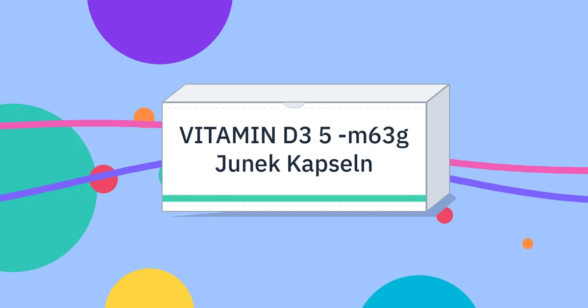 Symbolbild: Packung mit der Aufschrift VITAMIN D3 5 -m63g Junek Kapseln (PZN 10053397) – Verfügbarkeit und Bezug in Apotheken in Frankfurt am Main