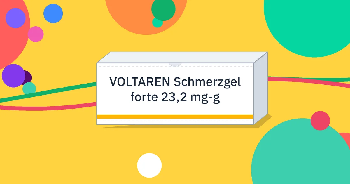 Symbolbild: Packung mit der Aufschrift VOLTAREN Schmerzgel forte 23,2 mg-g (PZN 18320337) – Verfügbarkeit und Bezug in Apotheken in Frankfurt am Main