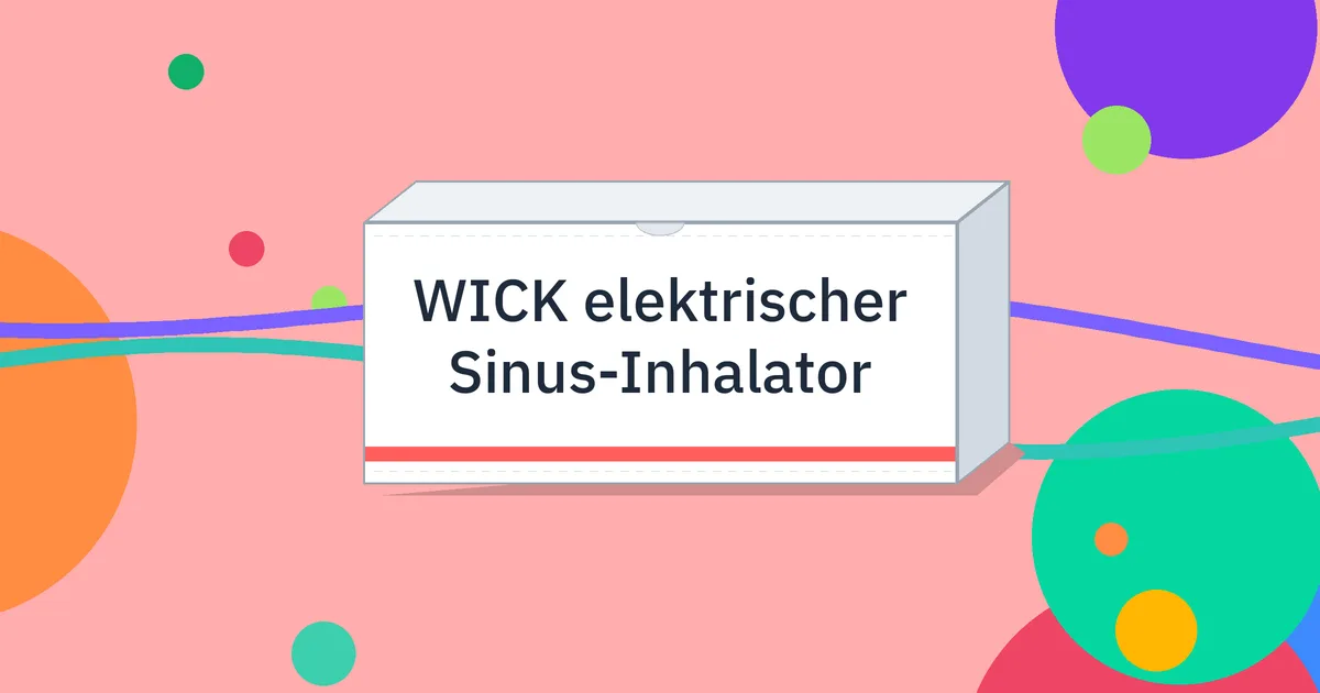 Symbolbild: Packung mit der Aufschrift WICK elektrischer Sinus-Inhalator (PZN 14286000) – Verfügbarkeit und Bezug in Apotheken in Frankfurt am Main