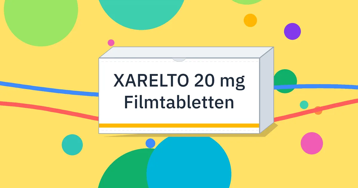Symbolbild: Packung mit der Aufschrift XARELTO 20 mg Filmtabletten (PZN 10393638) – Verfügbarkeit und Bezug in Apotheken in Frankfurt am Main