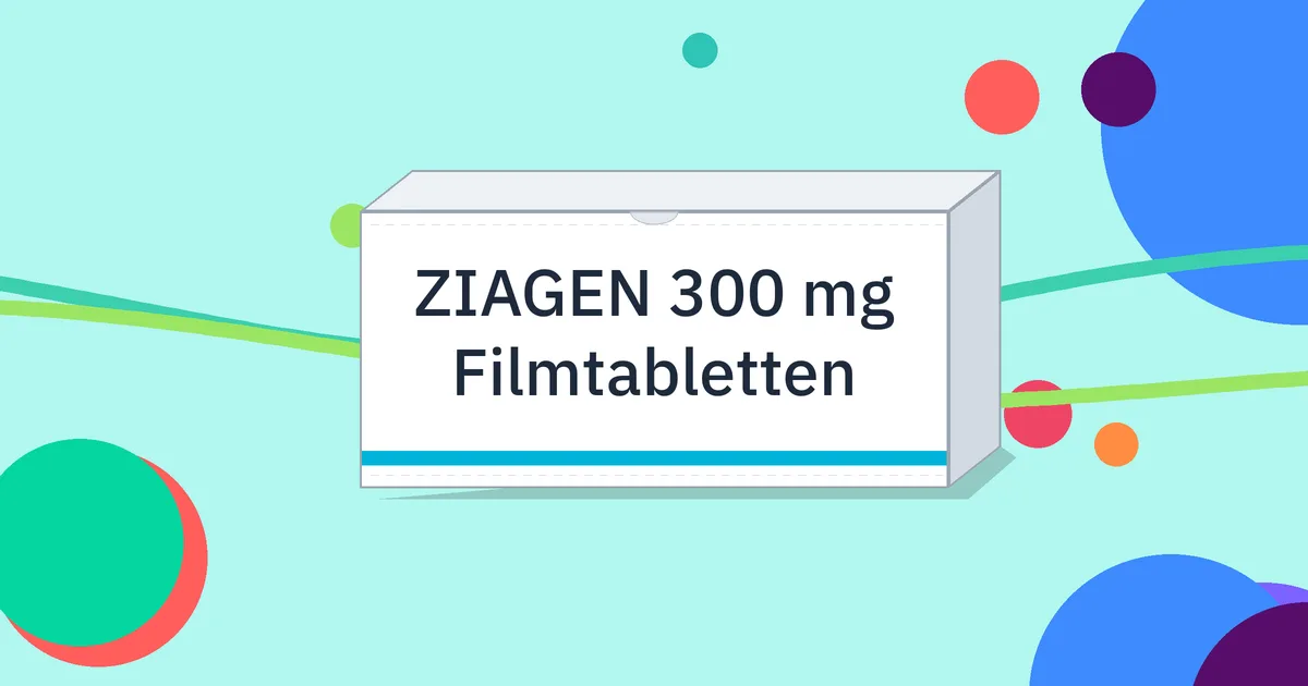 Symbolbild: Packung mit der Aufschrift ZIAGEN 300 mg Filmtabletten (PZN 04411645) – Verfügbarkeit und Bezug in Apotheken in Frankfurt am Main