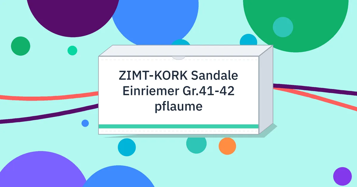 Symbolbild: Packung mit der Aufschrift ZIMT-KORK Sandale Einriemer Gr.41-42 pflaume (PZN 18390800) – Verfügbarkeit und Bezug in Apotheken in Frankfurt am Main