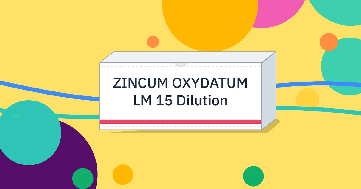 Symbolbild: Packung mit der Aufschrift ZINCUM OXYDATUM LM 15 Dilution (PZN 13296628) – Verfügbarkeit und Bezug in Apotheken in Frankfurt am Main