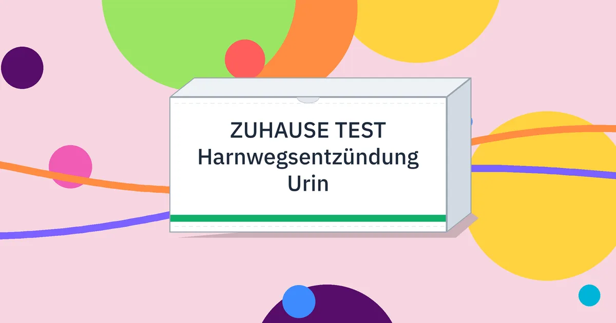 Symbolbild: Packung mit der Aufschrift ZUHAUSE TEST Harnwegsentzündung Urin (PZN 19052761) – Verfügbarkeit und Bezug in Apotheken in Frankfurt am Main