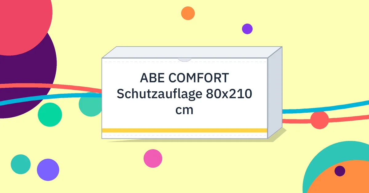 Symbolbild: Packung mit der Aufschrift ABE COMFORT Schutzauflage 80x210 cm (PZN 01082454) – Verfügbarkeit und Bezug in Apotheken in Frankfurt am Main