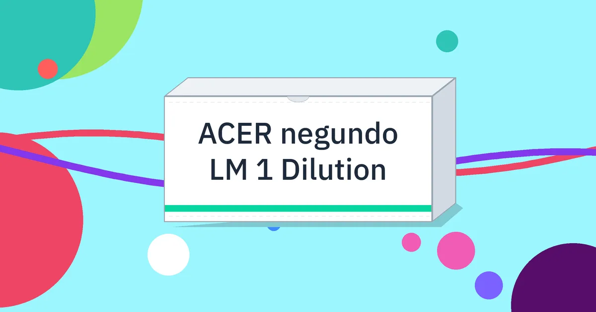 Symbolbild: Packung mit der Aufschrift ACER negundo LM 1 Dilution (PZN 13263853) – Verfügbarkeit und Bezug in Apotheken in Frankfurt am Main