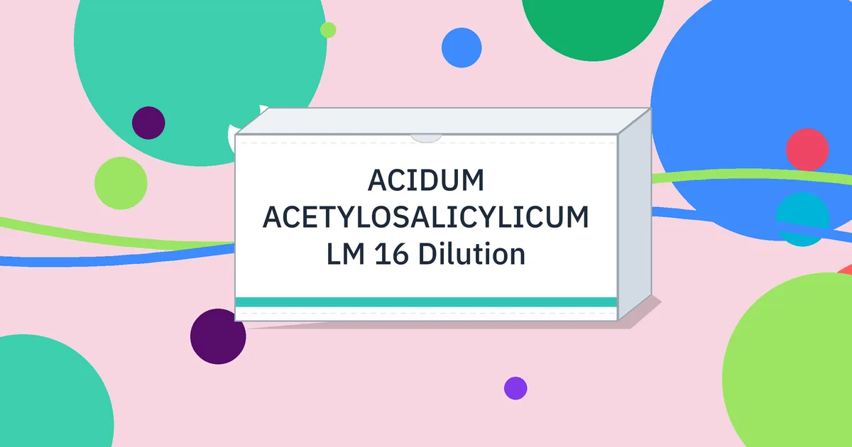 Symbolbild: Packung mit der Aufschrift ACIDUM ACETYLOSALICYLICUM LM 16 Dilution (PZN 13268000) – Verfügbarkeit und Bezug in Apotheken in Frankfurt am Main