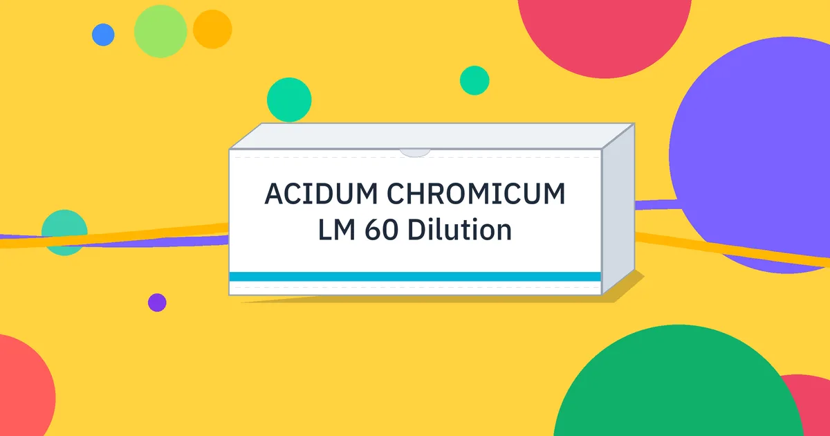 Symbolbild: Packung mit der Aufschrift ACIDUM CHROMICUM LM 60 Dilution (PZN 13273053) – Verfügbarkeit und Bezug in Apotheken in Frankfurt am Main