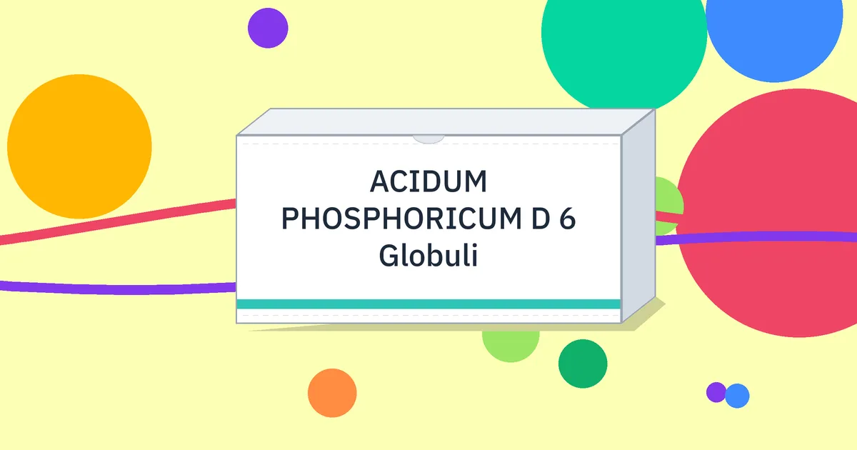 Symbolbild: Packung mit der Aufschrift ACIDUM PHOSPHORICUM D 6 Globuli (PZN 14311399) – Verfügbarkeit und Bezug in Apotheken in Frankfurt am Main