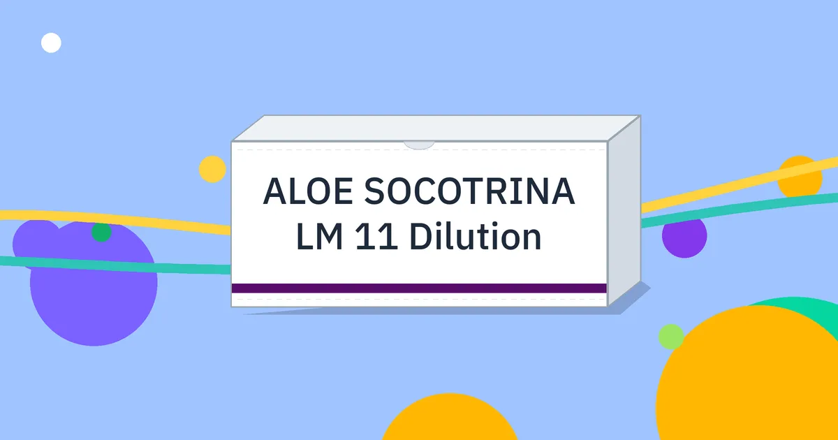 Symbolbild: Packung mit der Aufschrift ALOE SOCOTRINA LM 11 Dilution (PZN 13313373) – Verfügbarkeit und Bezug in Apotheken in Frankfurt am Main
