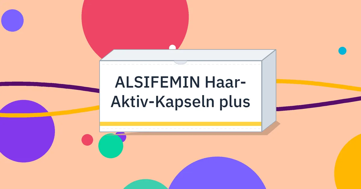 Symbolbild: Packung mit der Aufschrift ALSIFEMIN Haar-Aktiv-Kapseln plus (PZN 06331956) – Verfügbarkeit und Bezug in Apotheken in Frankfurt am Main
