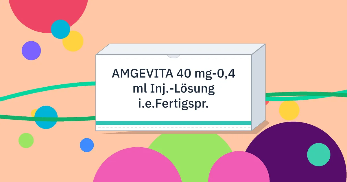 Symbolbild: Packung mit der Aufschrift AMGEVITA 40 mg-0,4 ml Inj.-Lösung i.e.Fertigspr. (PZN 19817100) – Verfügbarkeit und Bezug in Apotheken in Frankfurt am Main