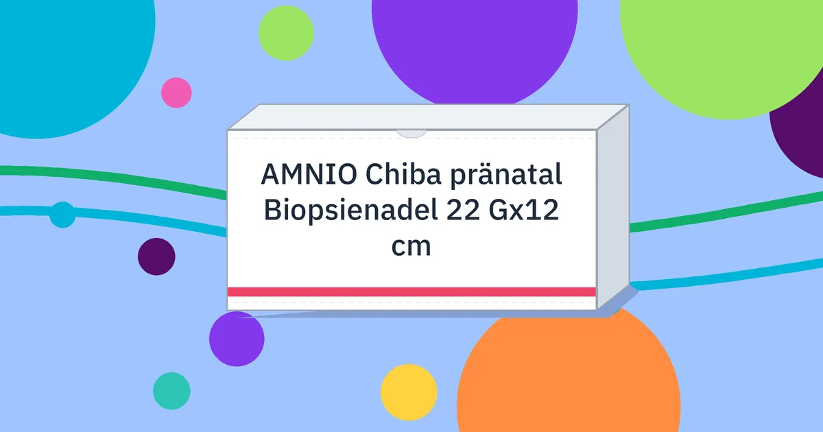 Symbolbild: Packung mit der Aufschrift AMNIO Chiba pränatal Biopsienadel 22 Gx12 cm (PZN 16921446) – Verfügbarkeit und Bezug in Apotheken in Frankfurt am Main