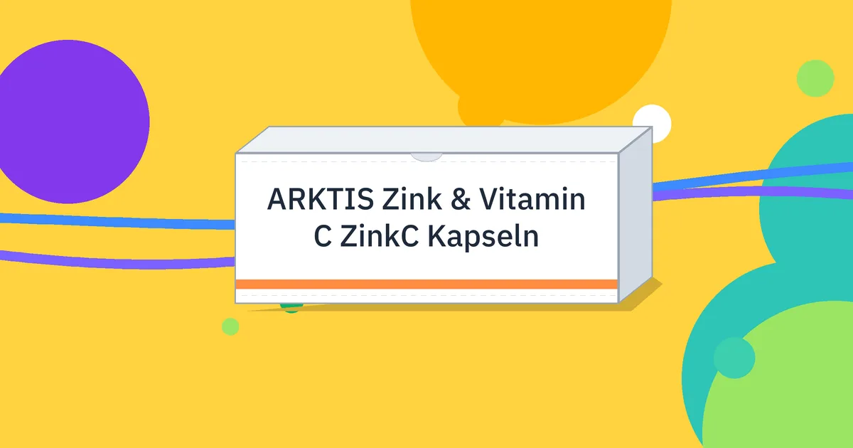 Symbolbild: Packung mit der Aufschrift ARKTIS Zink & Vitamin C ZinkC Kapseln (PZN 16024511) – Verfügbarkeit und Bezug in Apotheken in Frankfurt am Main