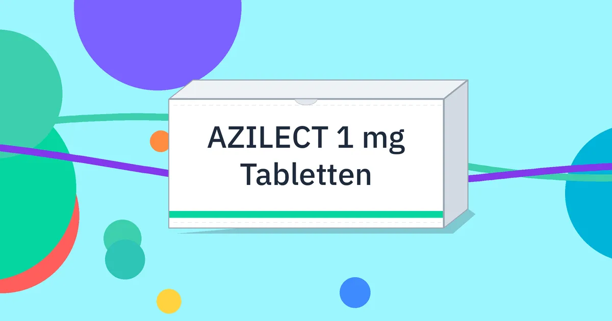 Symbolbild: Packung mit der Aufschrift AZILECT 1 mg Tabletten (PZN 10060925) – Verfügbarkeit und Bezug in Apotheken in Frankfurt am Main