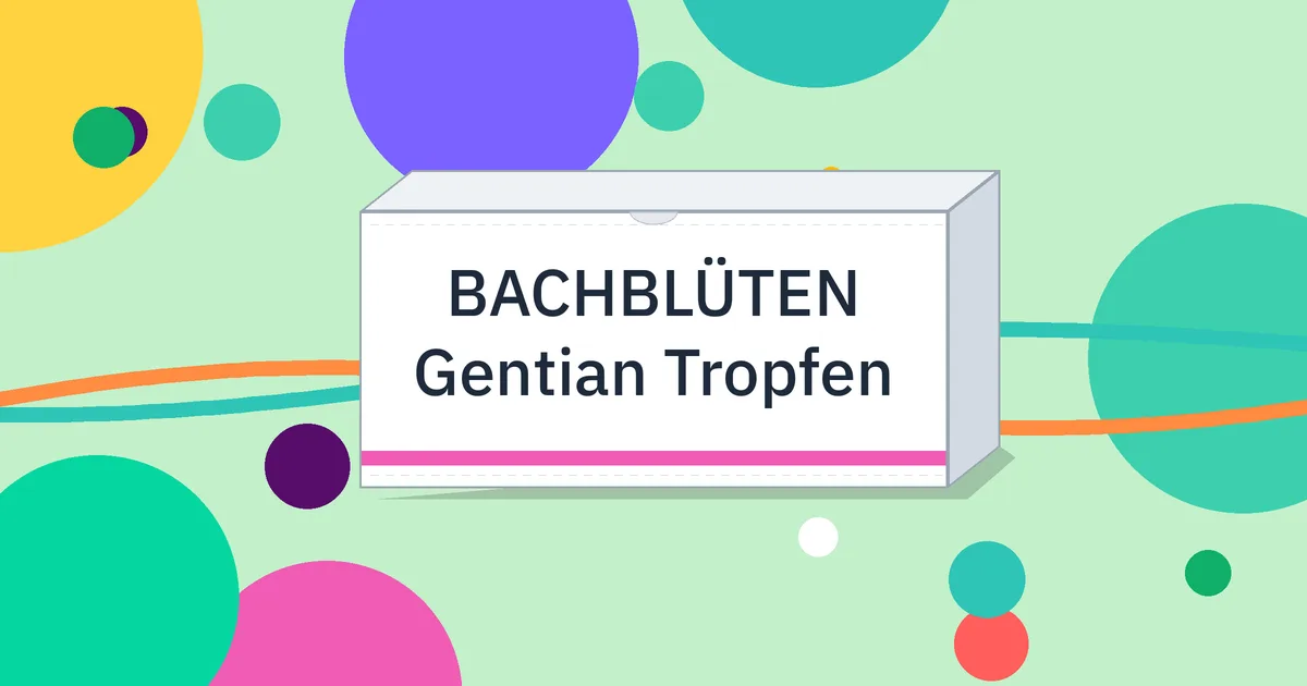 Symbolbild: Packung mit der Aufschrift BACHBLÜTEN Gentian Tropfen (PZN 00059878) – Verfügbarkeit und Bezug in Apotheken in Frankfurt am Main