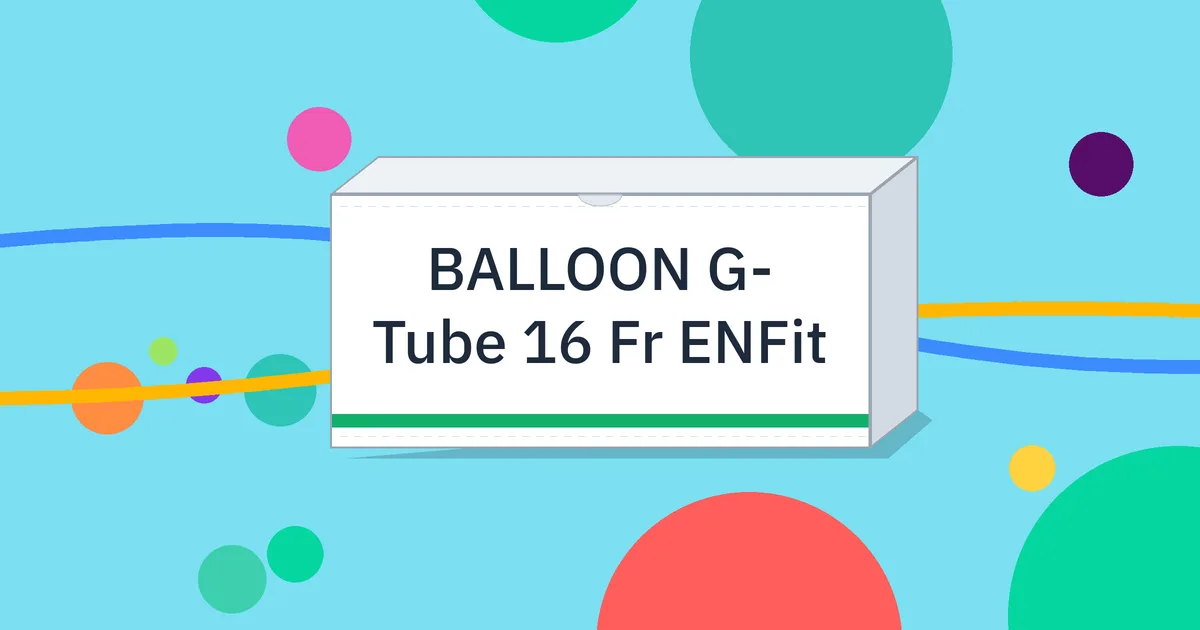 Symbolbild: Packung mit der Aufschrift BALLOON G-Tube 16 Fr ENFit (PZN 17601867) – Verfügbarkeit und Bezug in Apotheken in Frankfurt am Main