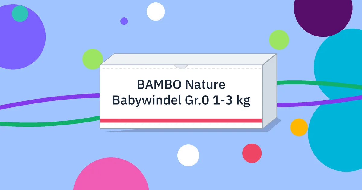 Symbolbild: Packung mit der Aufschrift BAMBO Nature Babywindel Gr.0 1-3 kg (PZN 15416930) – Verfügbarkeit und Bezug in Apotheken in Frankfurt am Main