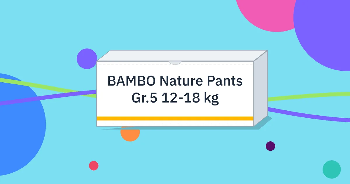 Symbolbild: Packung mit der Aufschrift BAMBO Nature Pants Gr.5 12-18 kg (PZN 15416901) – Verfügbarkeit und Bezug in Apotheken in Frankfurt am Main