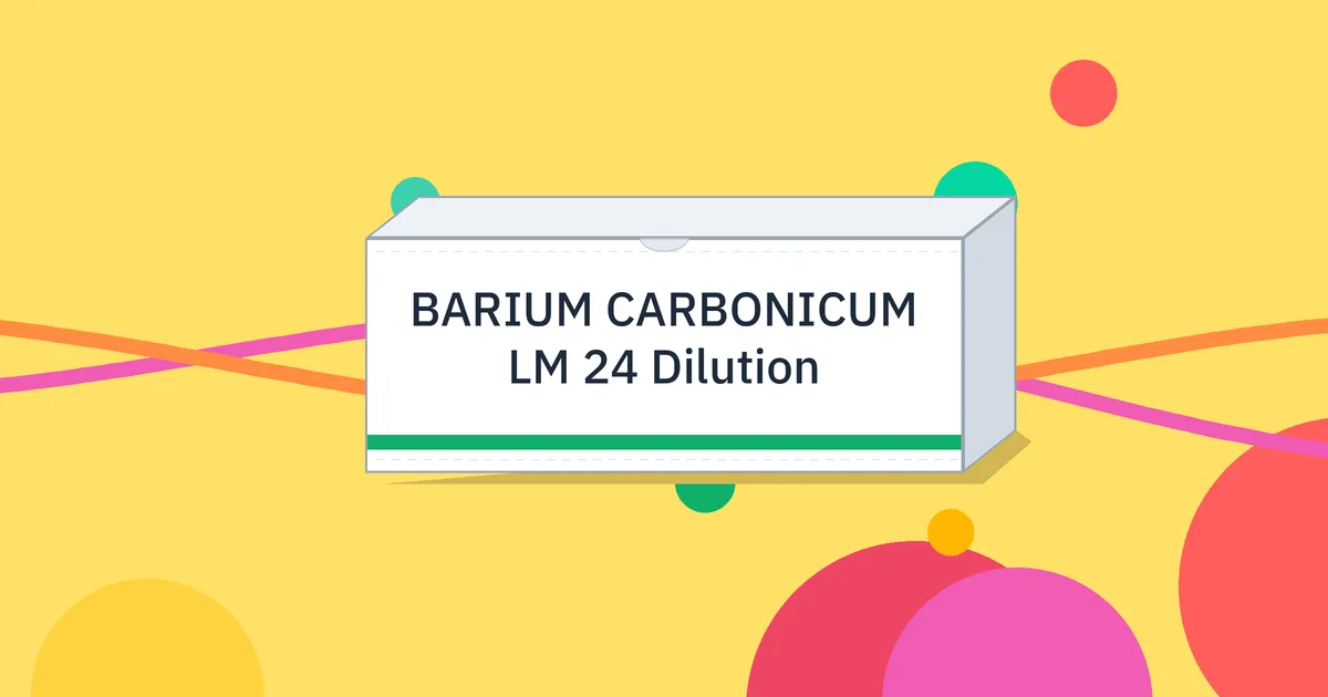 Symbolbild: Packung mit der Aufschrift BARIUM CARBONICUM LM 24 Dilution (PZN 09075583) – Verfügbarkeit und Bezug in Apotheken in Frankfurt am Main