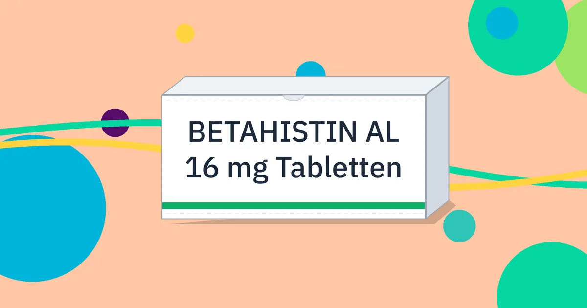 Symbolbild: Packung mit der Aufschrift BETAHISTIN AL 16 mg Tabletten (PZN 15563683) – Verfügbarkeit und Bezug in Apotheken in Frankfurt am Main