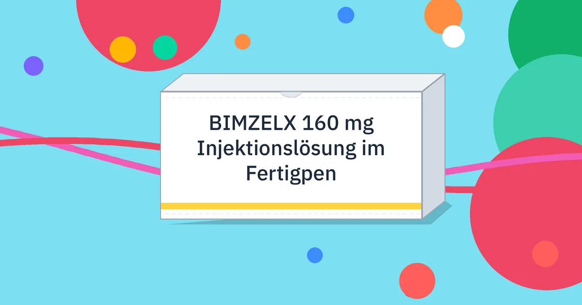 Symbolbild: Packung mit der Aufschrift BIMZELX 160 mg Injektionslösung im Fertigpen (PZN 19196129) – Verfügbarkeit und Bezug in Apotheken in Frankfurt am Main