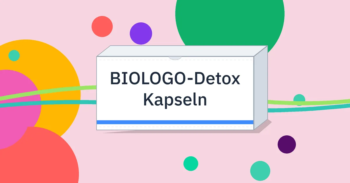 Symbolbild: Packung mit der Aufschrift BIOLOGO-Detox Kapseln (PZN 20381027) – Verfügbarkeit und Bezug in Apotheken in Frankfurt am Main