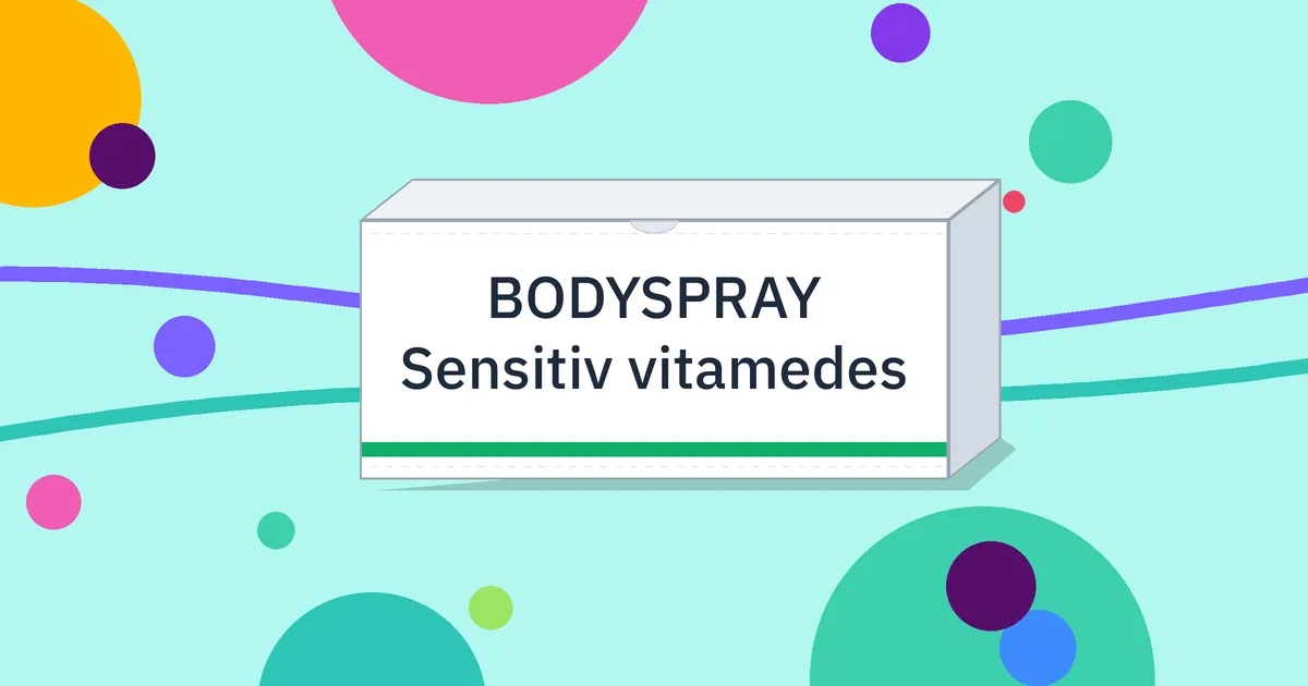 Symbolbild: Packung mit der Aufschrift BODYSPRAY Sensitiv vitamedes (PZN 19943247) – Verfügbarkeit und Bezug in Apotheken in Frankfurt am Main