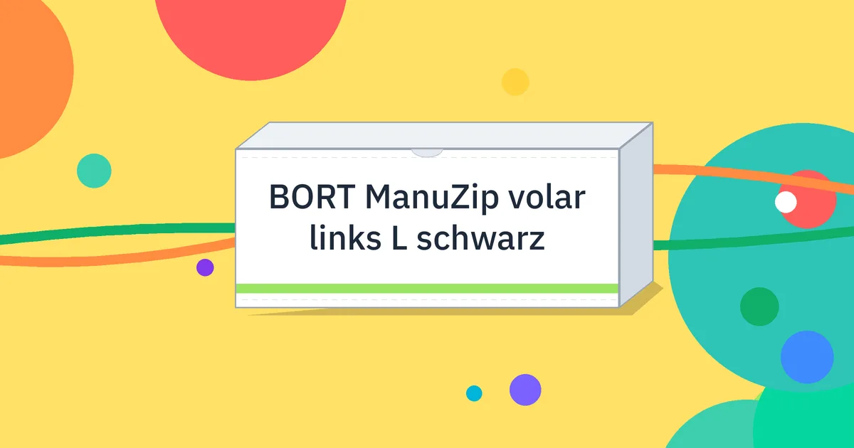 Symbolbild: Packung mit der Aufschrift BORT ManuZip volar links L schwarz (PZN 05539784) – Verfügbarkeit und Bezug in Apotheken in Frankfurt am Main