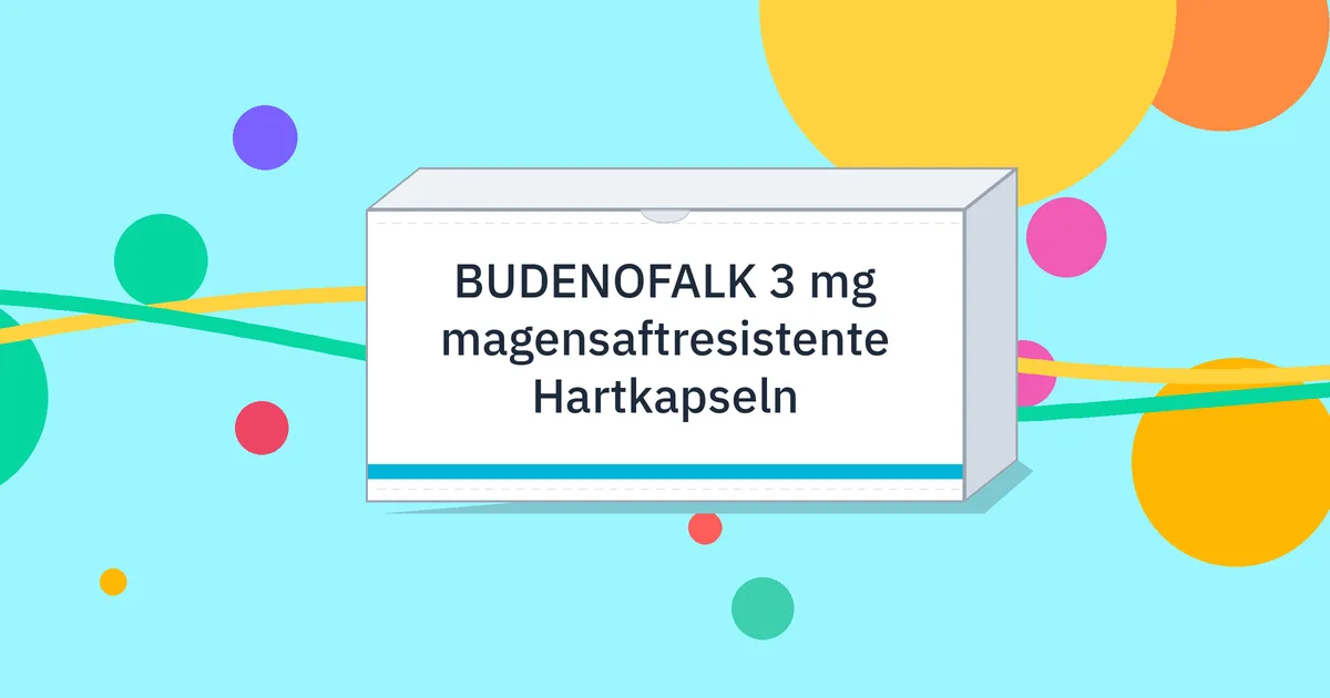 Symbolbild: Packung mit der Aufschrift BUDENOFALK 3 mg magensaftresistente Hartkapseln (PZN 08862238) – Verfügbarkeit und Bezug in Apotheken in Frankfurt am Main