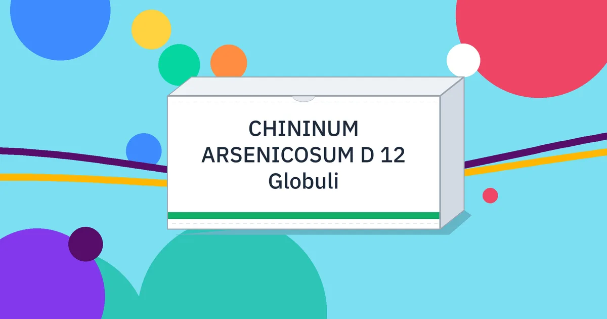 Symbolbild: Packung mit der Aufschrift CHININUM ARSENICOSUM D 12 Globuli (PZN 07164325) – Verfügbarkeit und Bezug in Apotheken in Frankfurt am Main