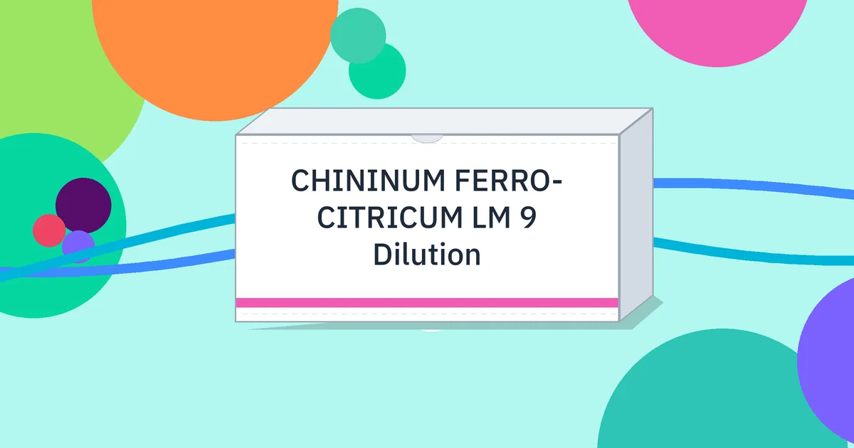 Symbolbild: Packung mit der Aufschrift CHININUM FERRO-CITRICUM LM 9 Dilution (PZN 13442188) – Verfügbarkeit und Bezug in Apotheken in Frankfurt am Main