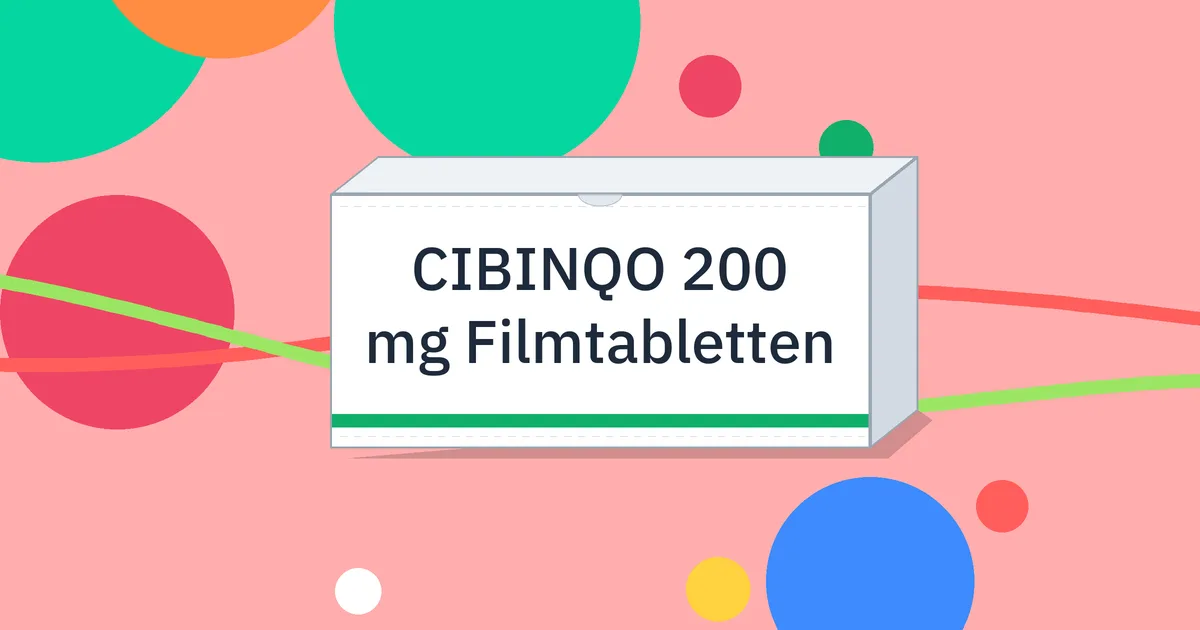 Symbolbild: Packung mit der Aufschrift CIBINQO 200 mg Filmtabletten (PZN 17388089) – Verfügbarkeit und Bezug in Apotheken in Frankfurt am Main