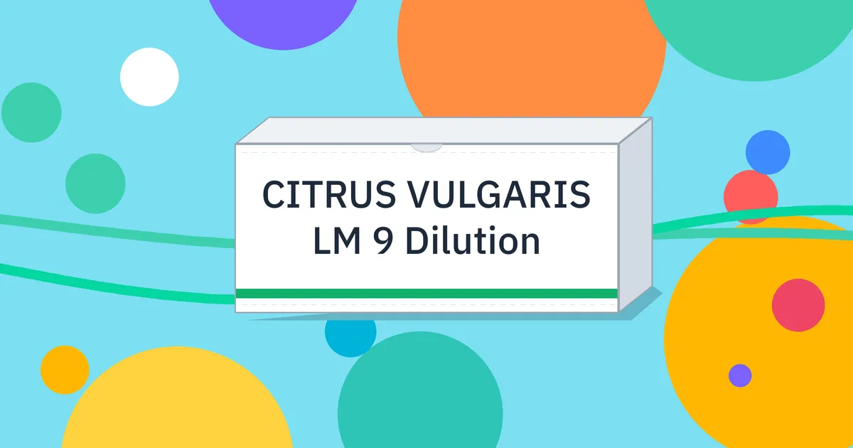 Symbolbild: Packung mit der Aufschrift CITRUS VULGARIS LM 9 Dilution (PZN 12821736) – Verfügbarkeit und Bezug in Apotheken in Frankfurt am Main