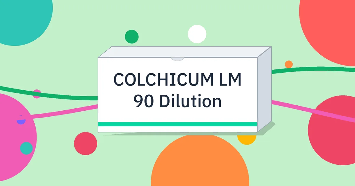 Symbolbild: Packung mit der Aufschrift COLCHICUM LM 90 Dilution (PZN 12832473) – Verfügbarkeit und Bezug in Apotheken in Frankfurt am Main